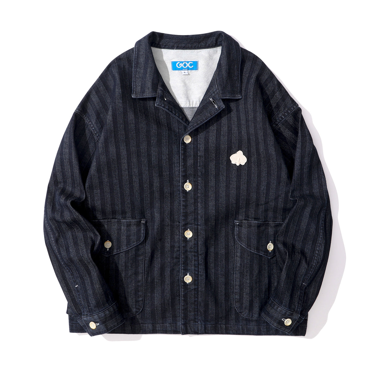 Japanese Herringbone Denim Poachers Pocket Jacket– GLUE Associates